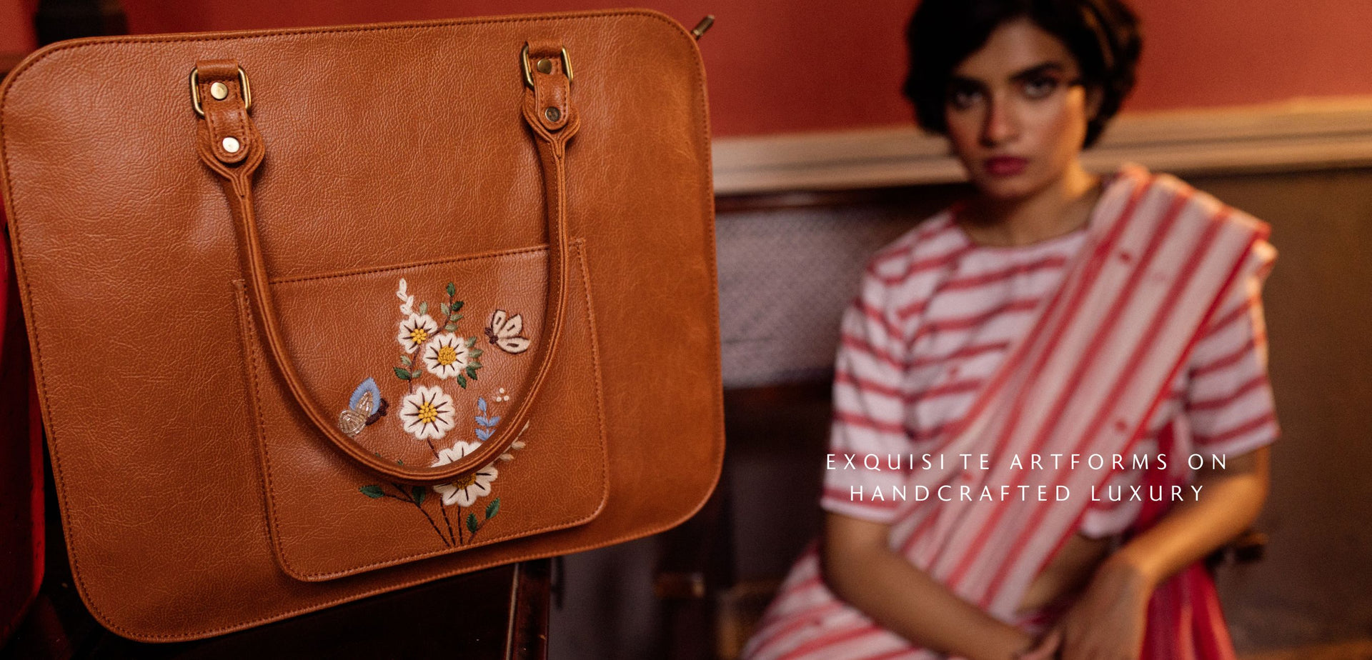 Welcome to Miri - Hand embroidered Vegan Leather Bags